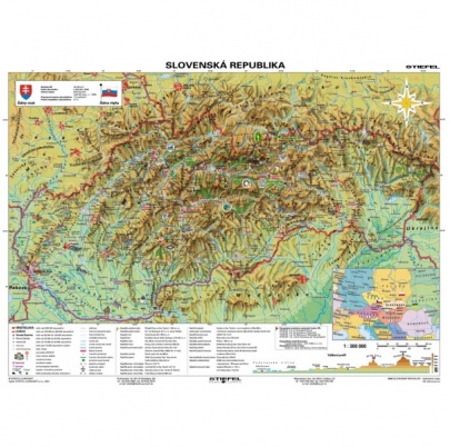 Slovensko - vlastivedná mapa/Prehľad dejín | STIEFEL EUROCART s.r.o.